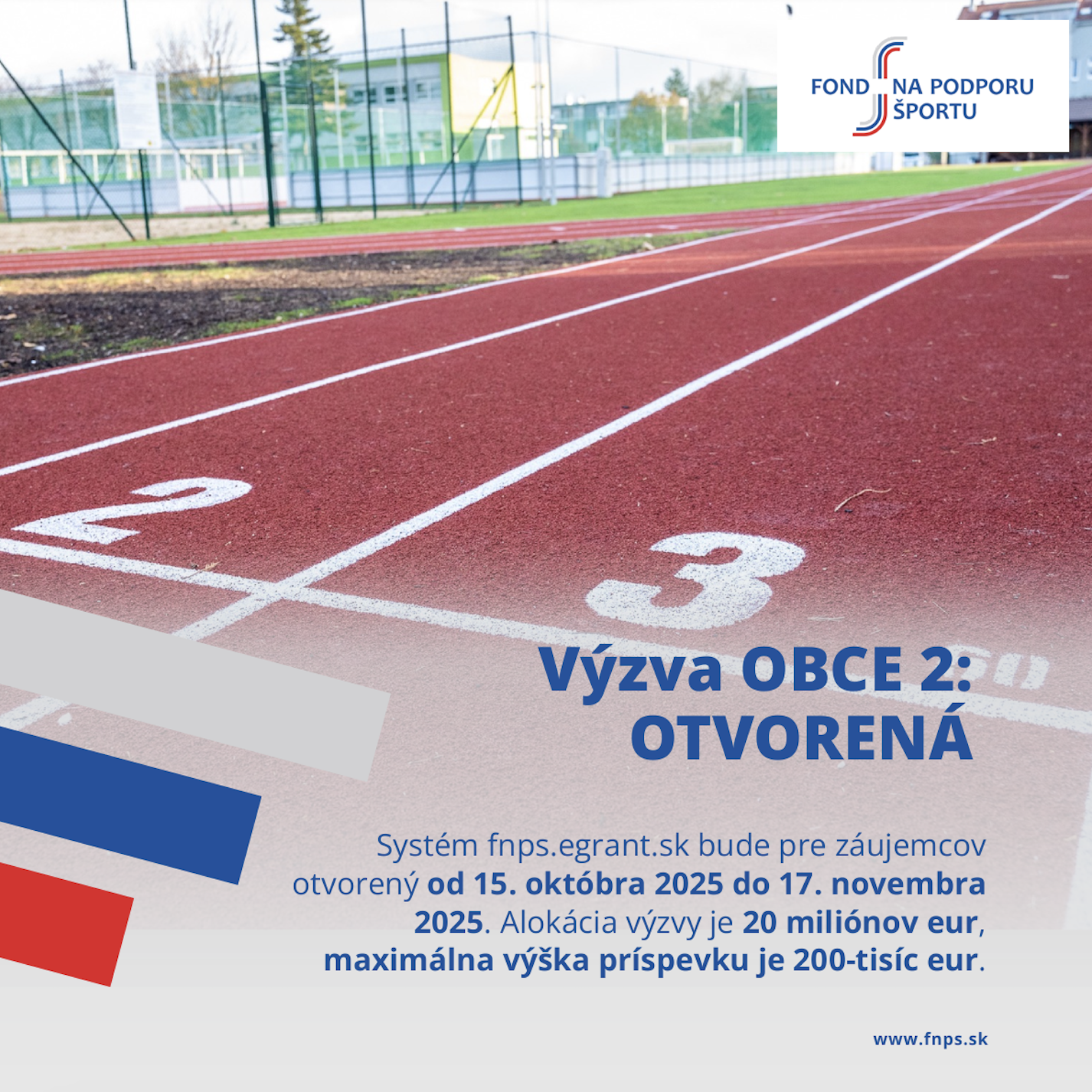 Výzva OBCE 2 otvorená – 20 miliónov eur na športovú infraštruktúru v ...